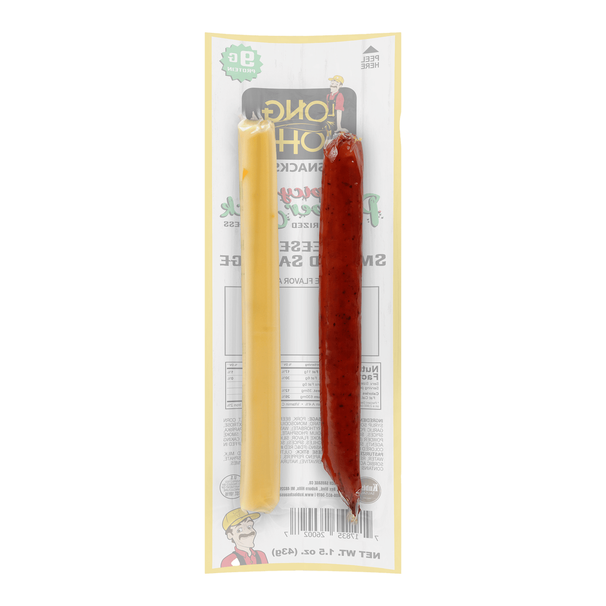 Spicy Pepper Jack Cheese and Smoked Sausage Sticks - 3 Count – Long ...