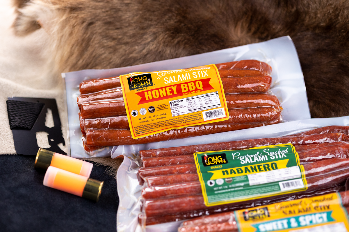 Habanero Dried Salami Sticks- 1lb – Long John Snacks