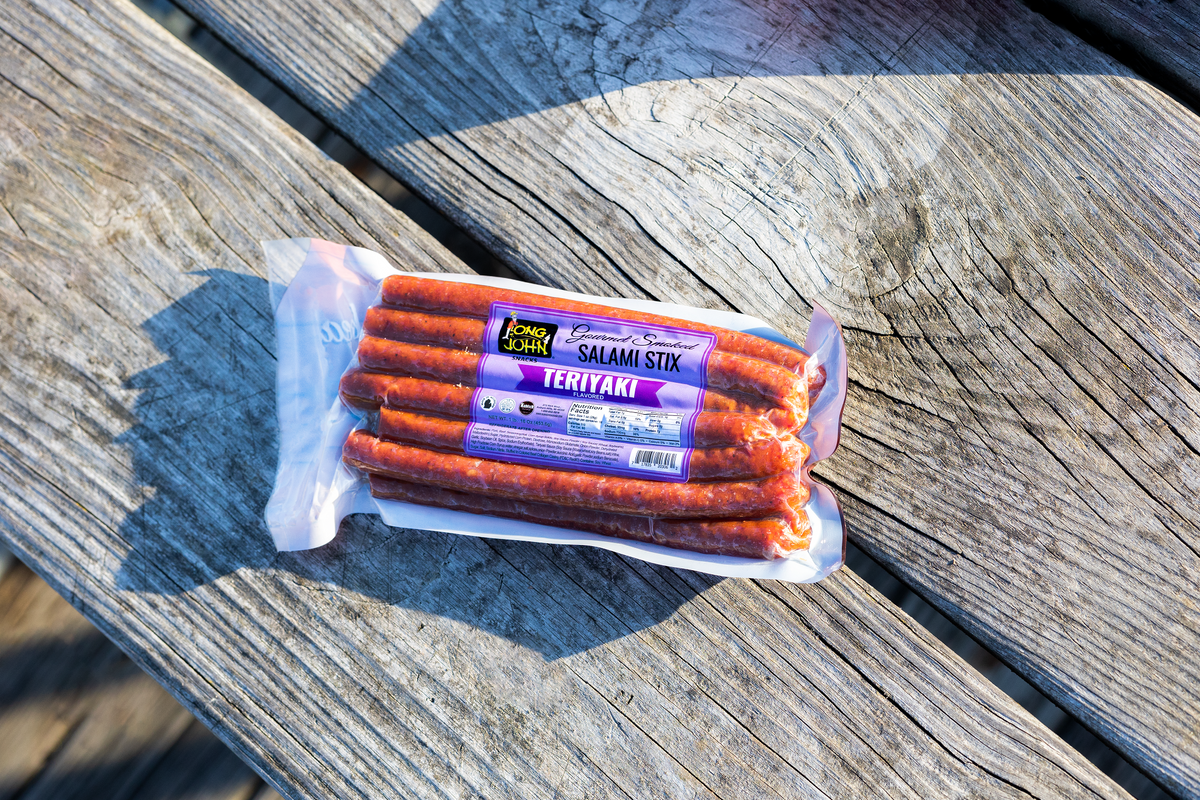 Teriyaki Dried Salami Sticks- 1lb – Long John Snacks