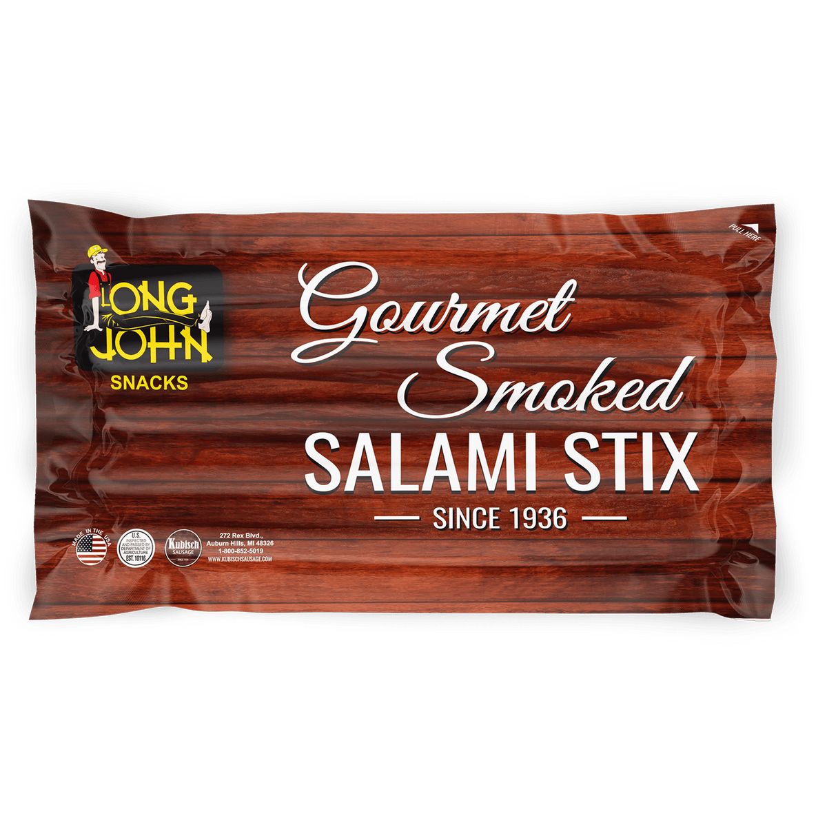 Cheddar Cheese & Jalapeno Dried Salami Sticks- 1lb – Long John Snacks
